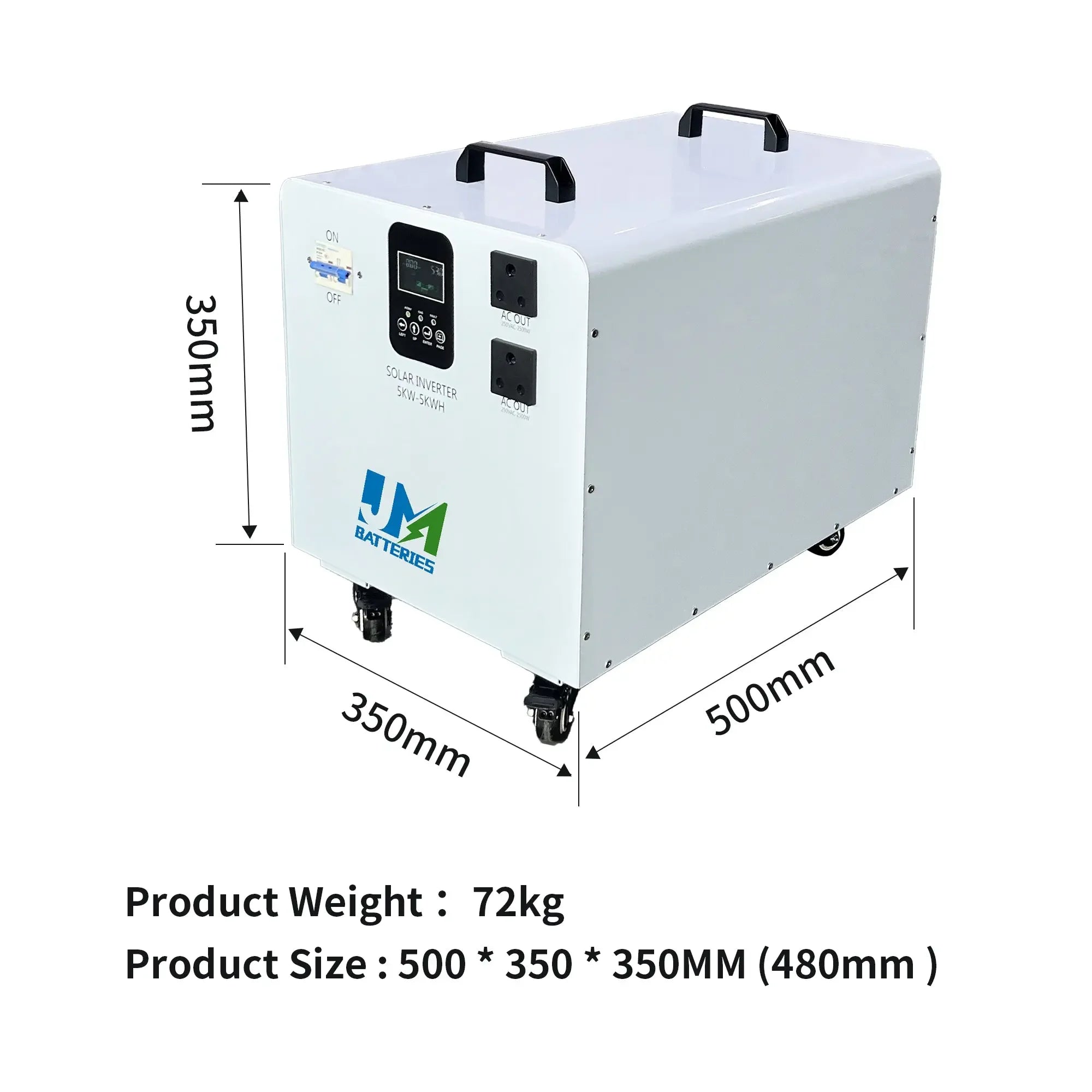 JMBatteries All In One Solar Battery System 51.2v100ah 5KWh